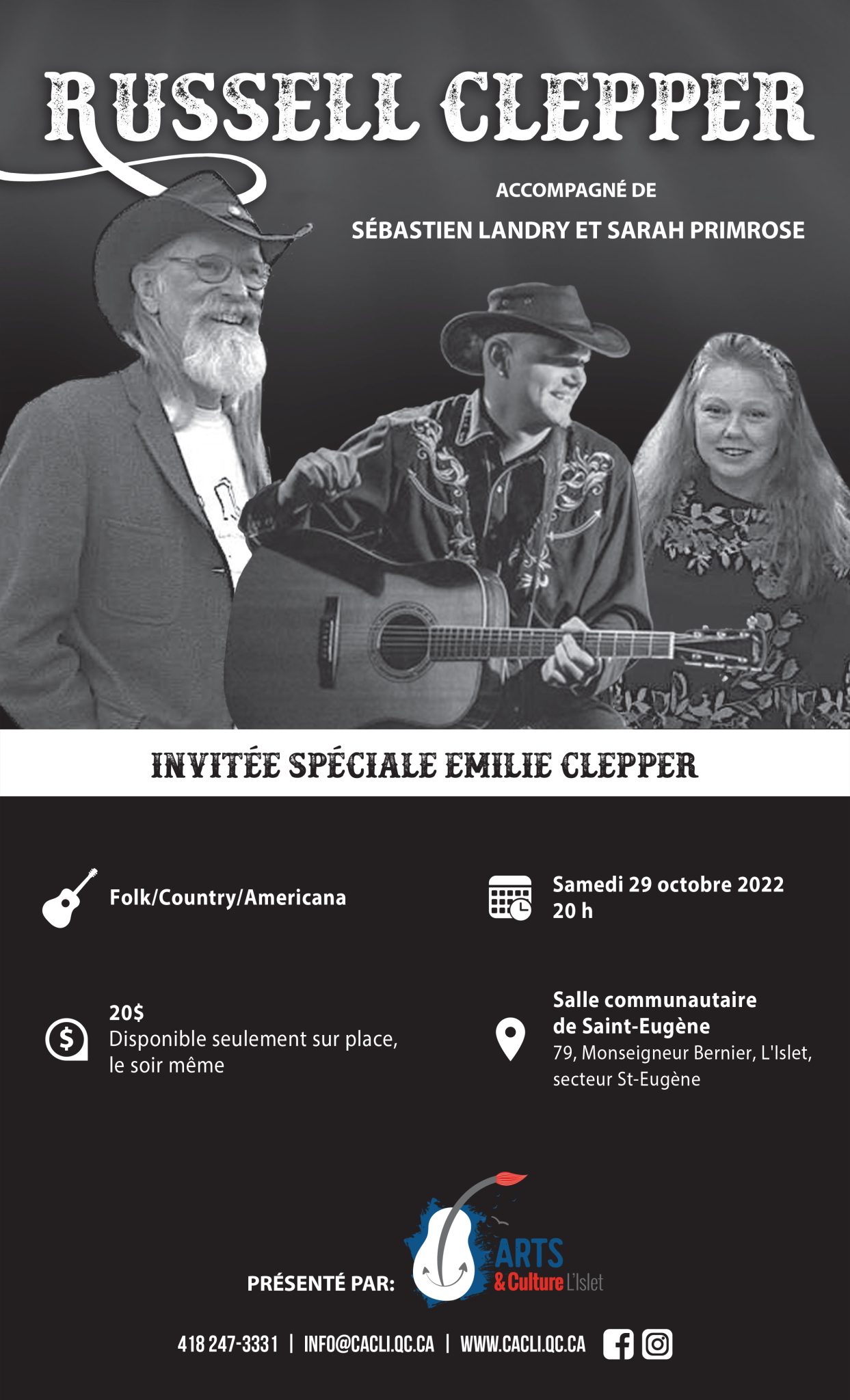 Russel Clepper en spectacle à L’Islet - Journal Le Placoteux